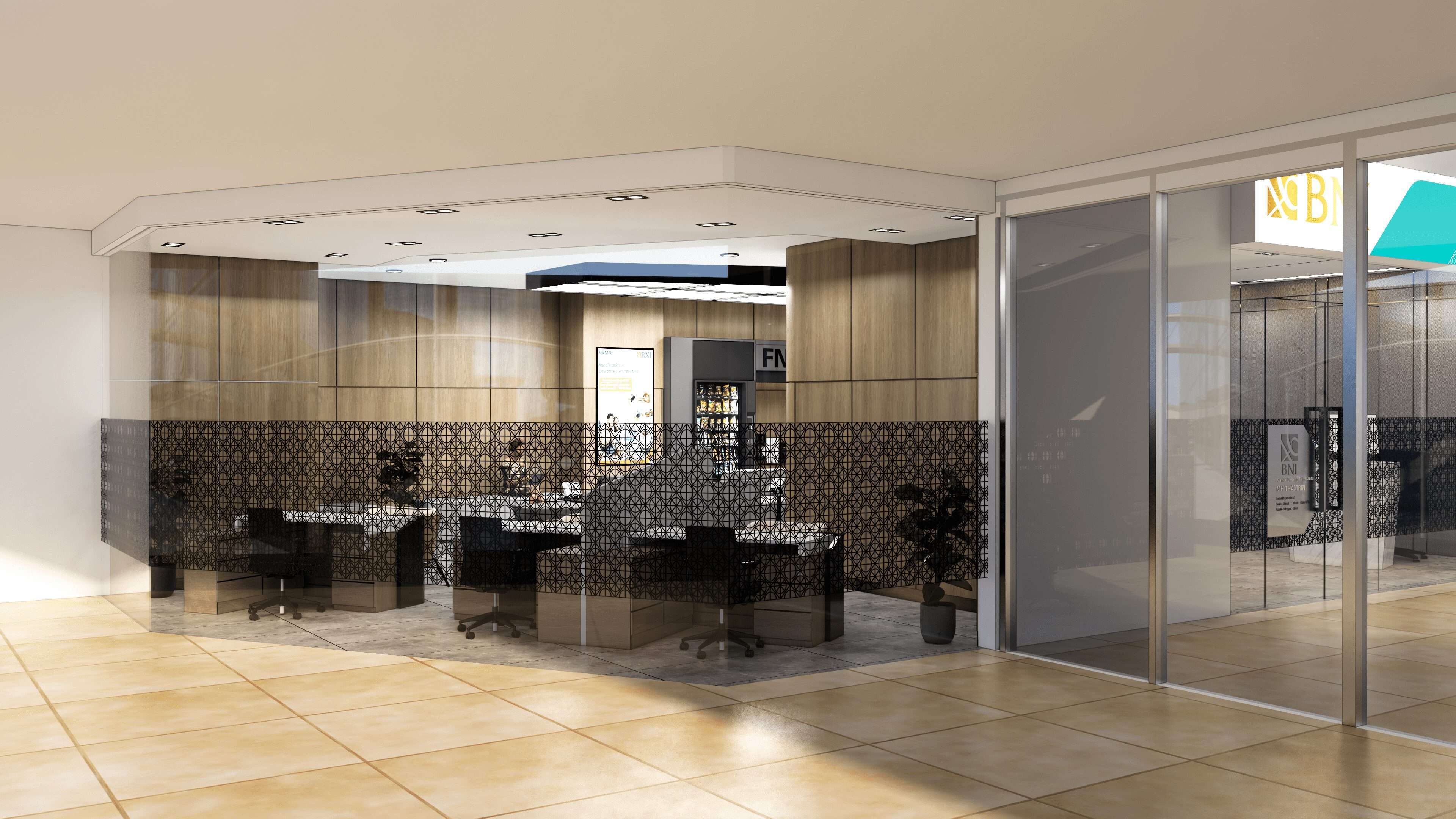 Desain Interior Bank BNI MH Thamrin - Arsisten