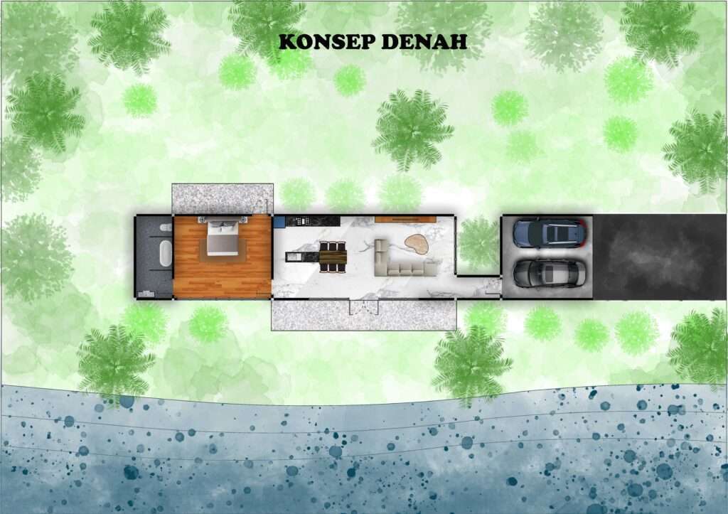 Denah water color - Arsisten